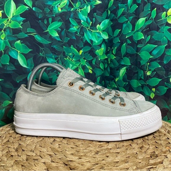 Converse | Shoes | Converse Ctas Low Lift Platfrom Green | Poshmark